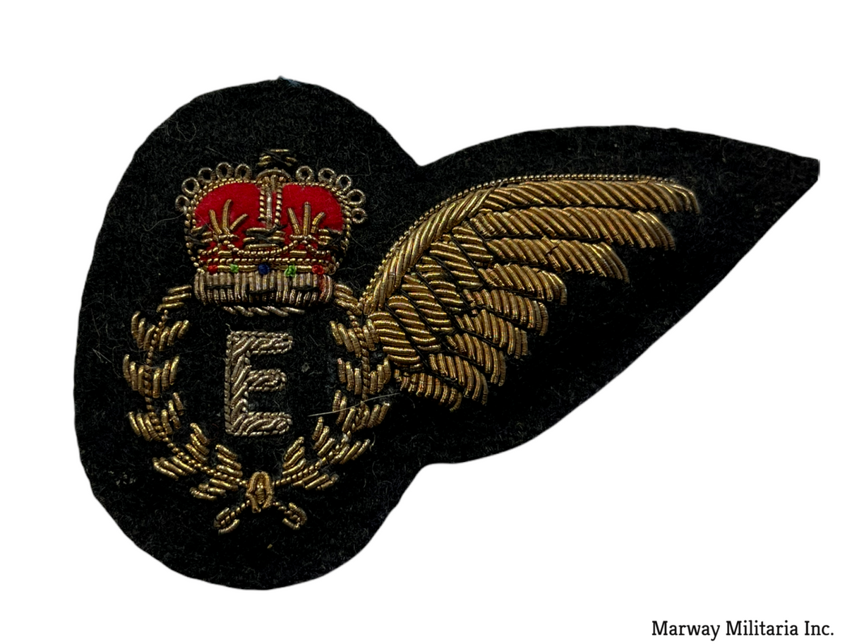 Canadian / British RCAF RAF "E" Engineer Gold Wire Mess Dress Wing Bad ...