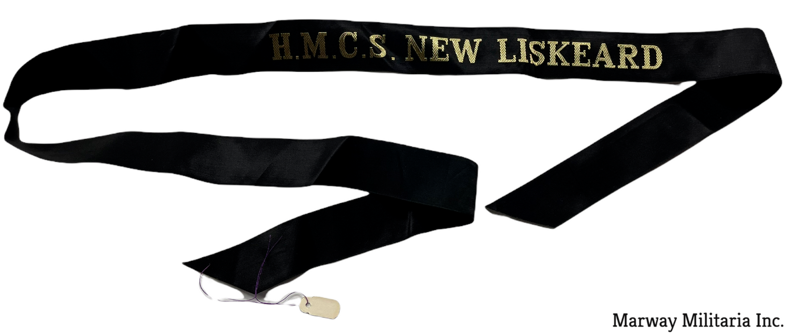 HMCS NEW LISKARD Naval Ships Cap Tally / Ribbon – Marway Militaria Inc ...