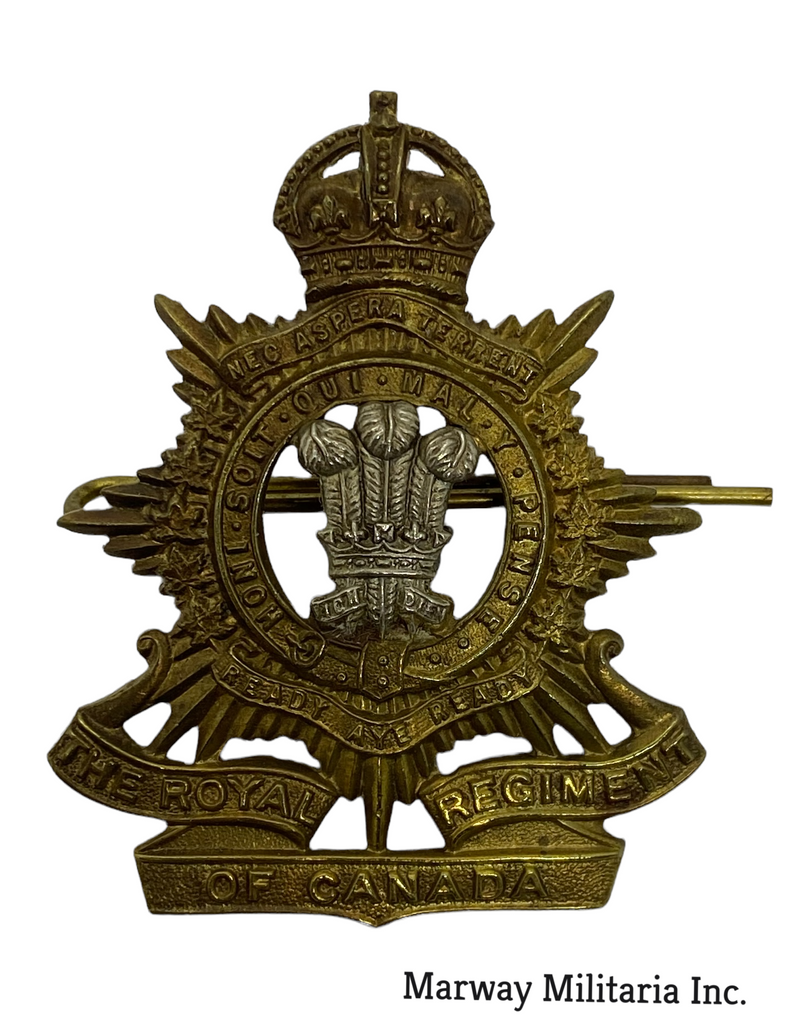WW2era, Royal Regiment of Canada Cap Badge – Marway Militaria Inc ...