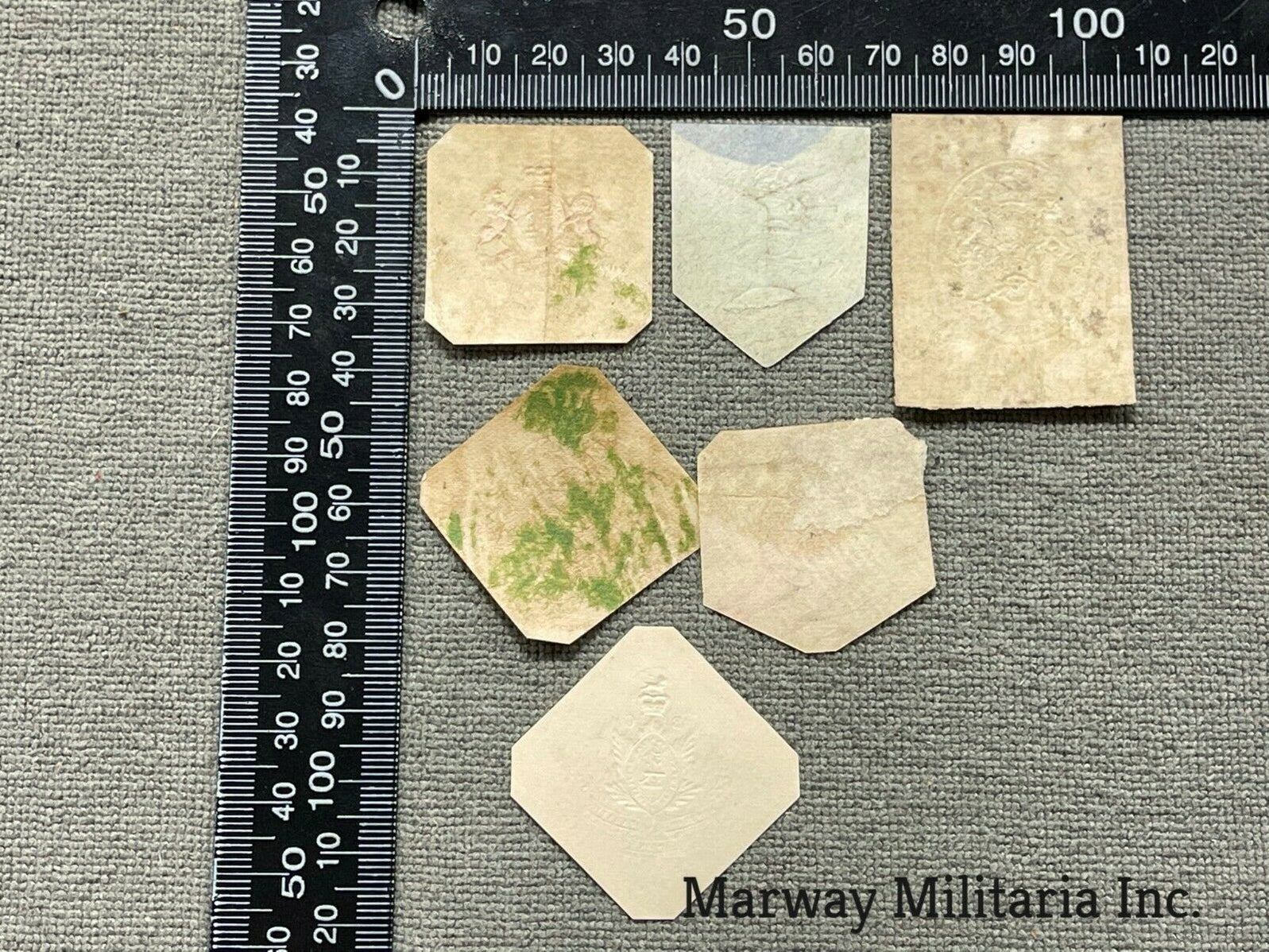 Pre WW1, Lot of 6, Early Canadian Artillery Regiments Paper Crests ...