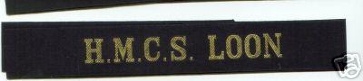 H.M.C.S. LOON Naval Cap Tally (HMCS) – Marway Militaria Inc & Winnipeg ...