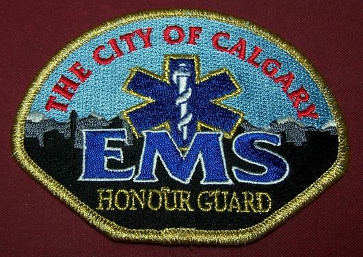 Alberta: City of Calgary EMS Honour Guard Shoulder Patch – Marway ...