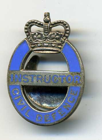 CIVIL DEFENCE INSTRUCTOR Pin – Marway Militaria Inc & Winnipeg Army Surplus