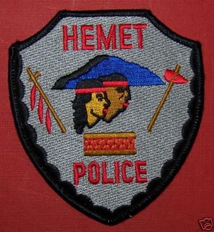 California: Hemet Police Shoulder Patch – Marway Militaria Inc ...