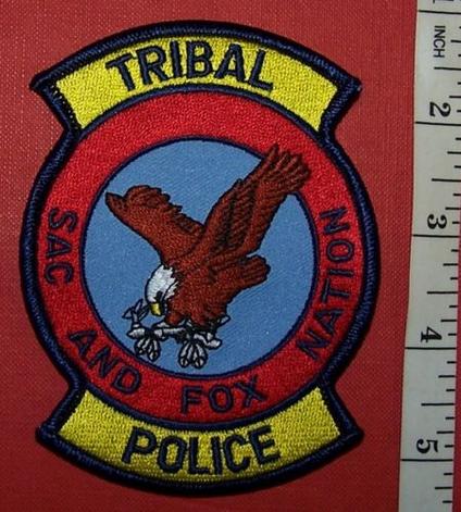 USA TRIBAL: SAC AND FOX NATION POLICE Shoulder Patch – Marway Militaria ...