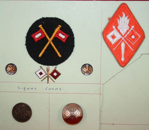 Lot of 8 US Signal Corps Badges, & cloth Insignia – Marway Militaria ...