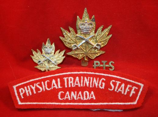 Royal Canadian Medical Corps, Cap, Collars, Shoulder flash badge set ...