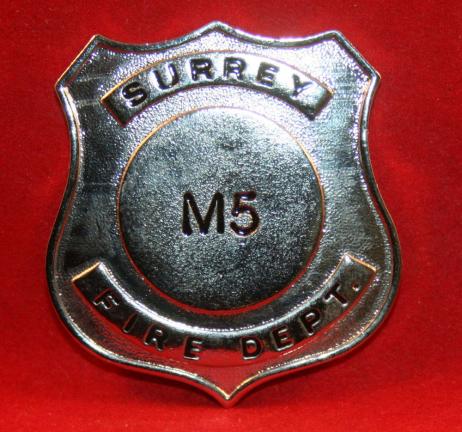 SURREY, British Columbia, FIREMAN'S Wallet Shield Badge – Marway ...