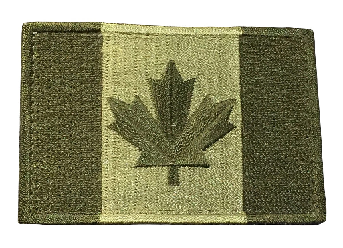 Canada Maple Leaf Flag Patch - OD Green – Marway Militaria Inc ...