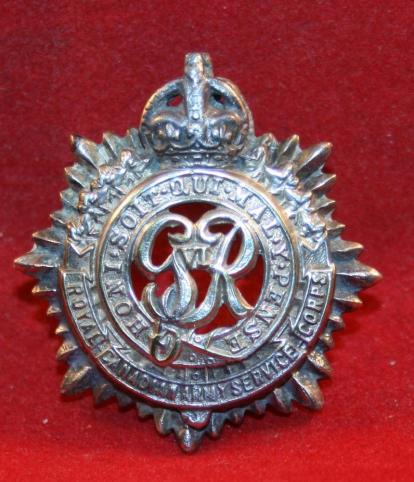 GEO VI, RCASC, Royal Canadian Army Service Corps Officers Collar Badge ...
