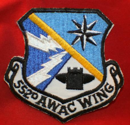 USAF: 552nd AWAC Wing Cloth Shoulder Patch / Flash – Marway Militaria ...