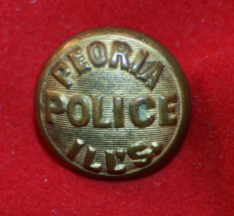 Peoria Illinois Police Uniform Button - Old Obsolete style / design ...