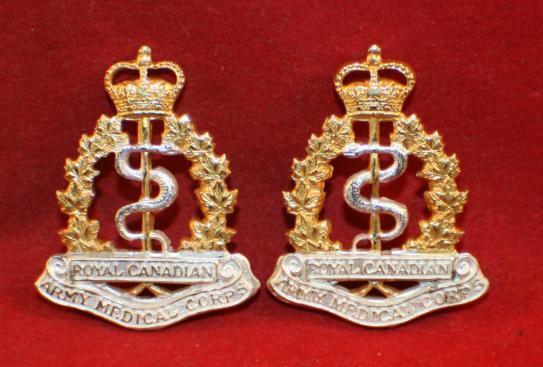 RCAMC Royal Cdn Army Medical Corps OFFICERS Nursing Sisters Collar ...