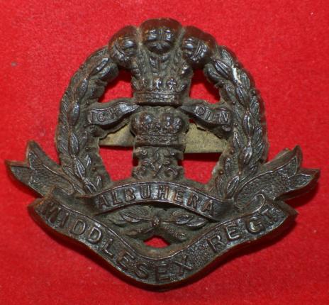 British, Middlesex Regiment Cap Badge - Plastic – Marway Militaria Inc ...