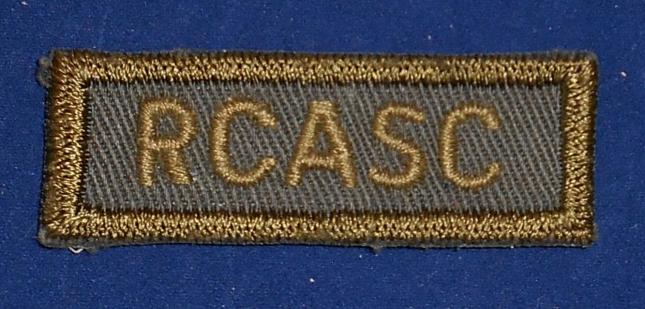 Canadian: RCASC Royal Canadian Army Service Corps Cloth Combat Tab ...