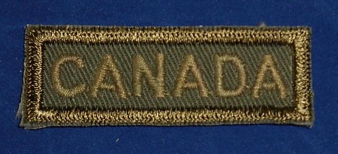 Canadian: CANADA General Service Cloth Combat Tab – Marway Militaria ...