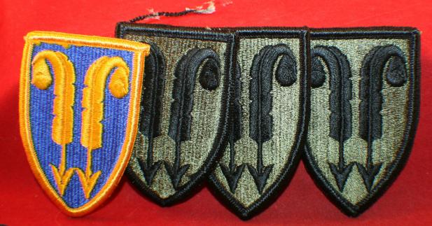 Lot of 4, US Army 22nd Field Army Support Command Shoulder Flashes ...