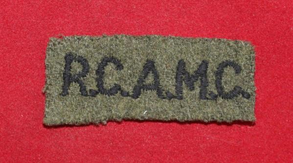 WW2 RCAMC Royal Canadian Army Medical Corps Title / Flash – Marway ...