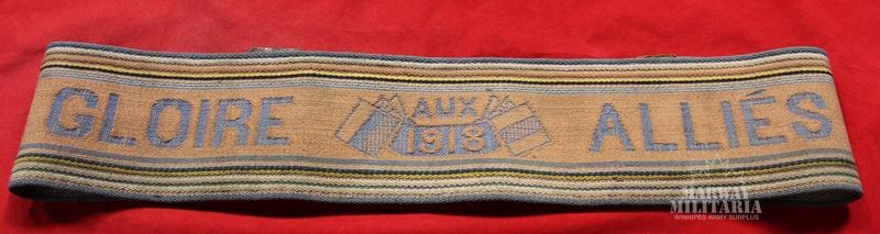 1918 WWI French Military Patriotic Belt – Marway Militaria Inc ...