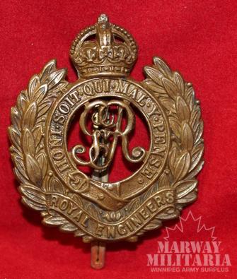 British: Royal Engineers Cap Badge – Marway Militaria Inc & Winnipeg ...