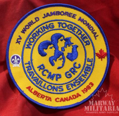 RCMP Working Together World Jamboree Mondial Patch – Marway Militaria ...