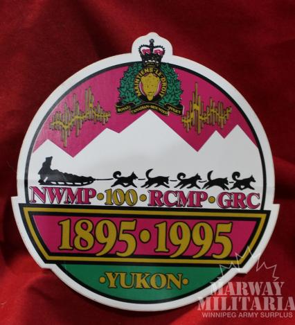 100th Anniversary NWMP RCMP GRC Yukon Sticker – Marway Militaria Inc ...