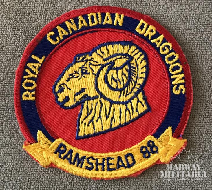 RCD Ramshead 1988 Crest – Marway Militaria Inc & Winnipeg Army Surplus