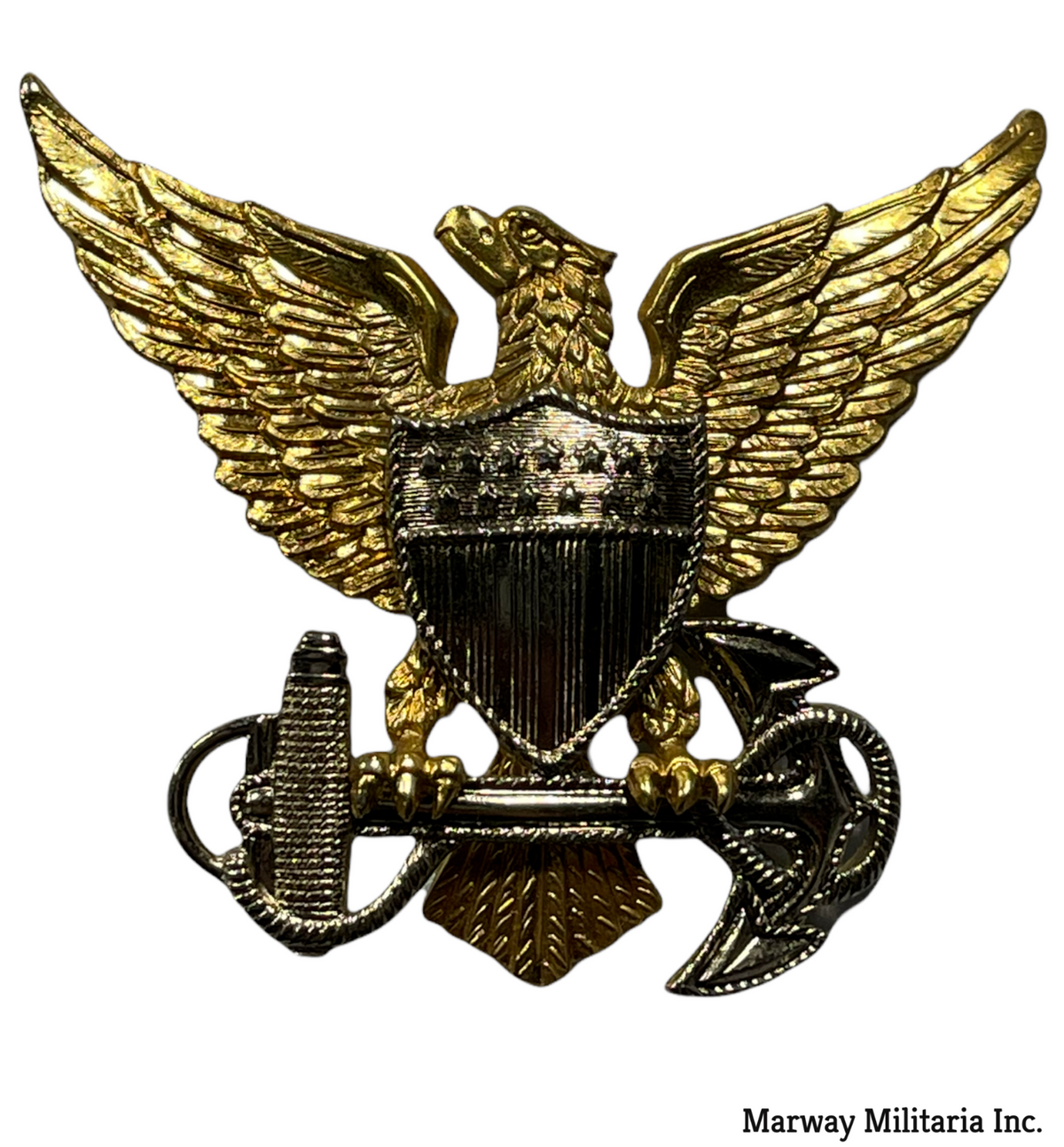 US Coast Guard USCG Officer Hat / Cap Badge – Marway Militaria Inc ...