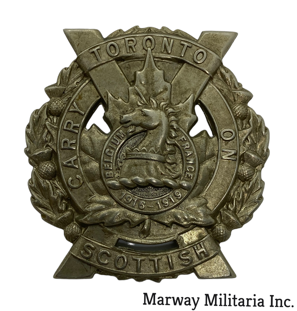 WW2 Toronto Scottish Cap Badge – Marway Militaria Inc & Winnipeg Army ...