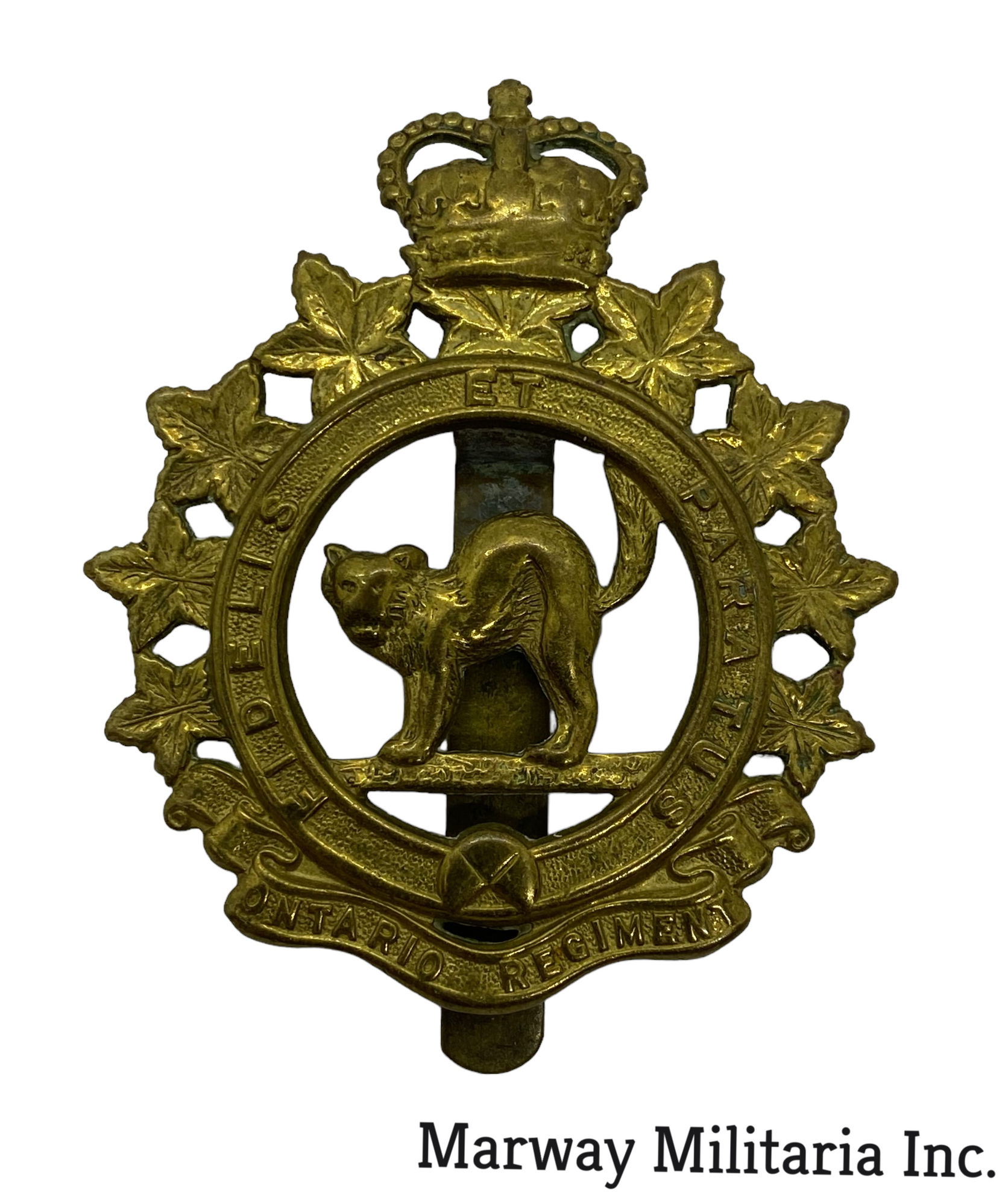 Ontario Regiment Cap Badge – Marway Militaria Inc & Winnipeg Army Surplus