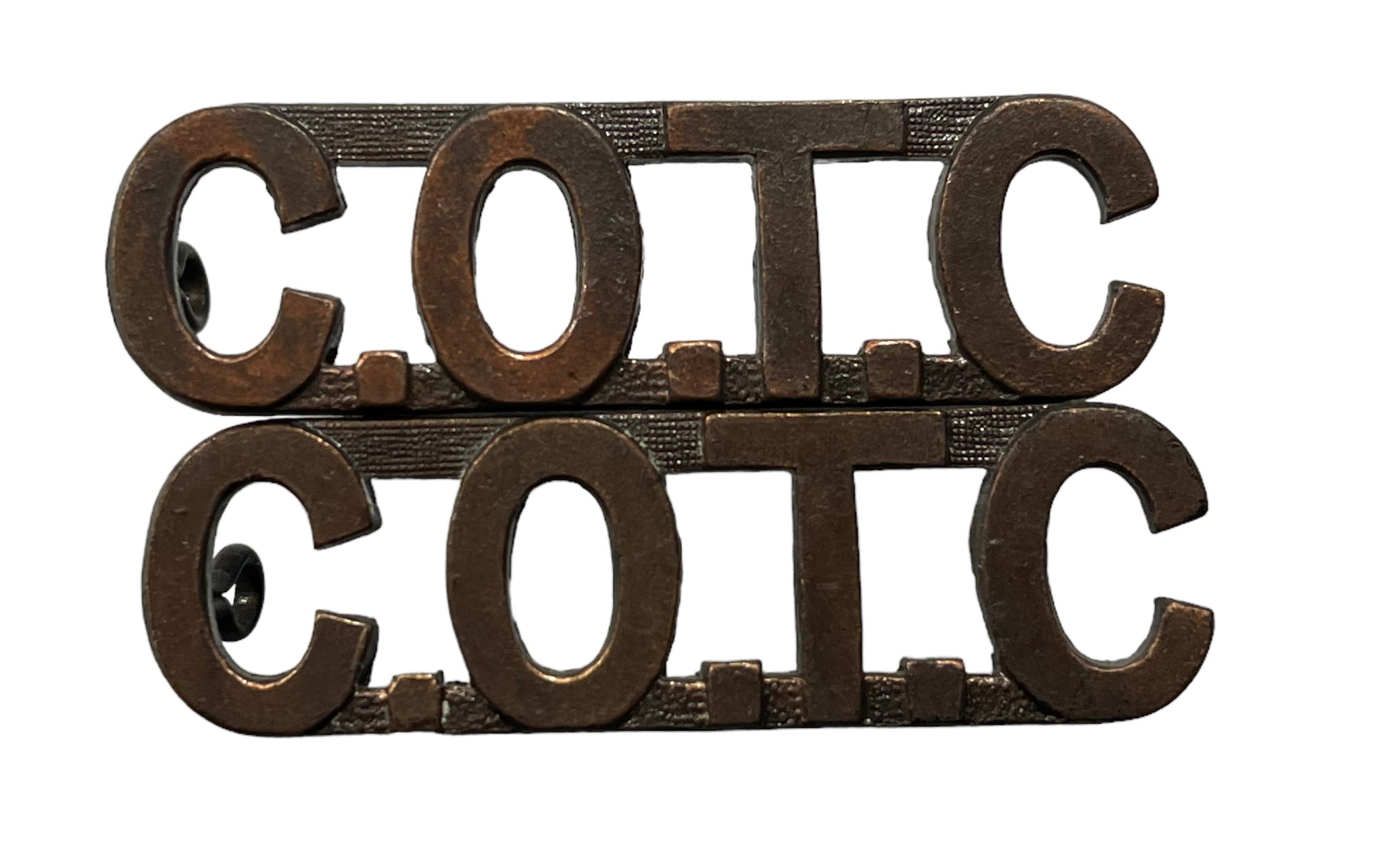 WW2 era, COTC Canadian Officers Training Corps Shoulder Title Badge Pa ...