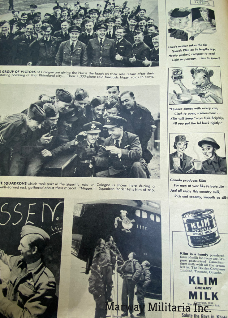 WW2 Star Weekly Magazine Military Theme June 27, 1942 - U.S. Bombs Sin ...