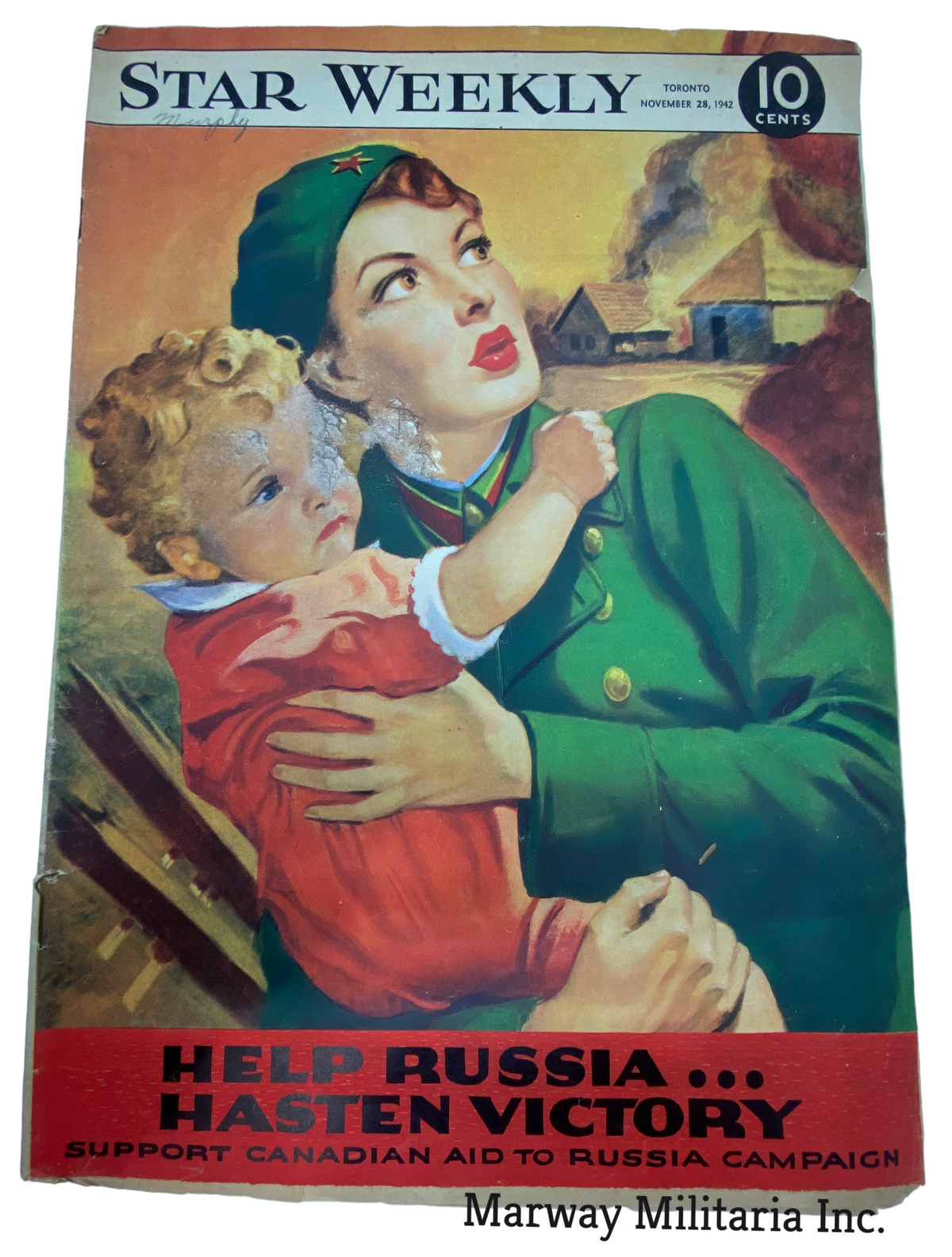 WW2 Star Weekly Magazine Military Theme November 28, 1942 - Help Russi ...