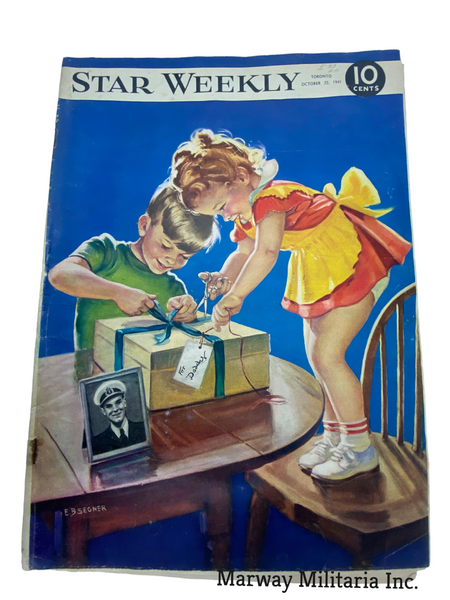 WW2 Star Weekly Magazine Military Theme October 25, 1941 – Marway ...