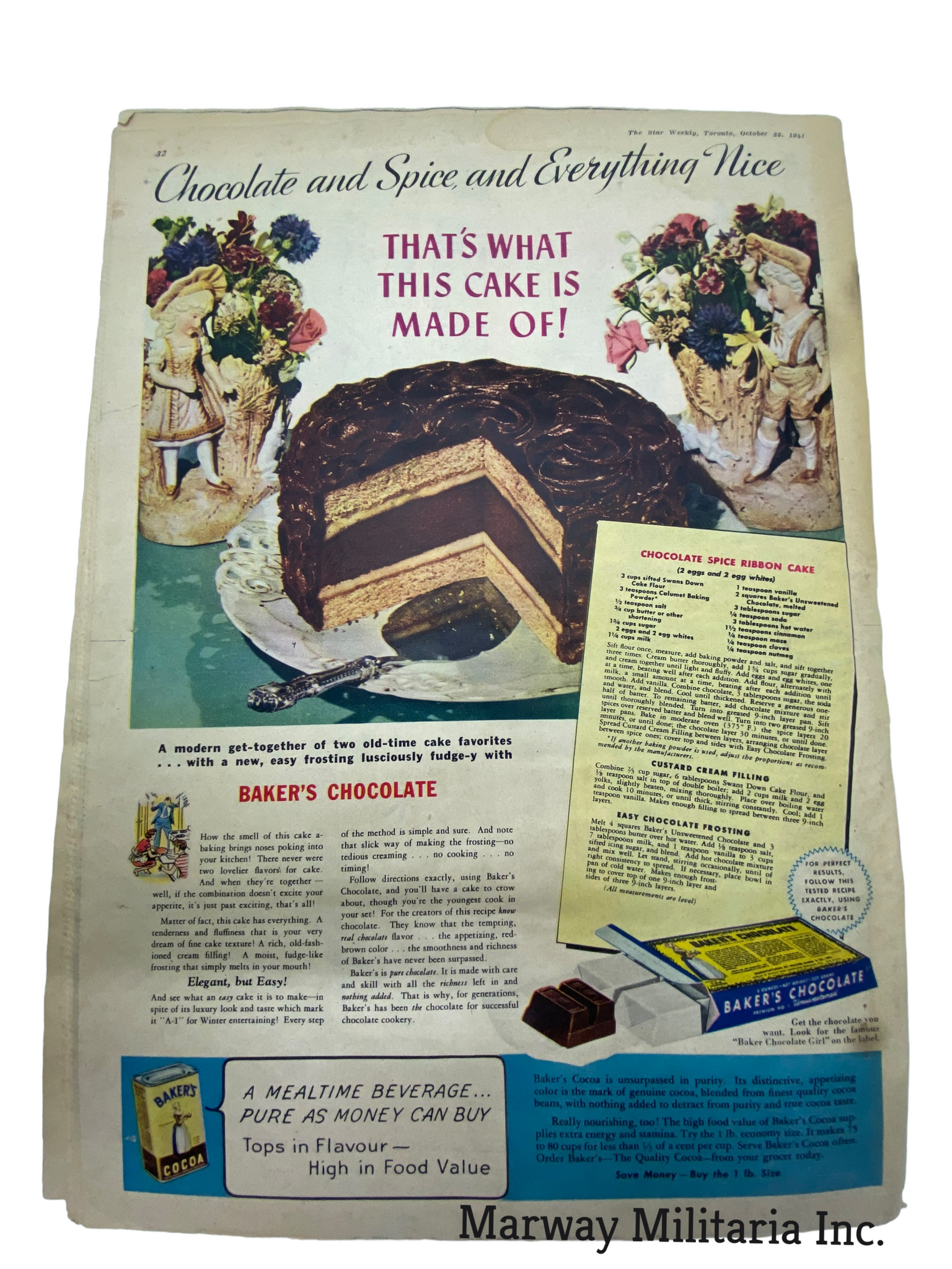 WW2 Star Weekly Magazine Military Theme October 25, 1941 – Marway ...