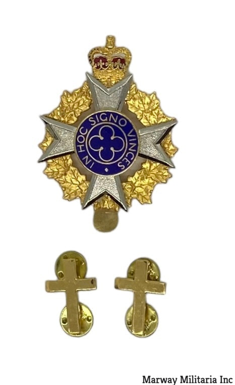 Canadian Army Chaplains Corps Cap & Collar Badge Set – Marway Militaria ...