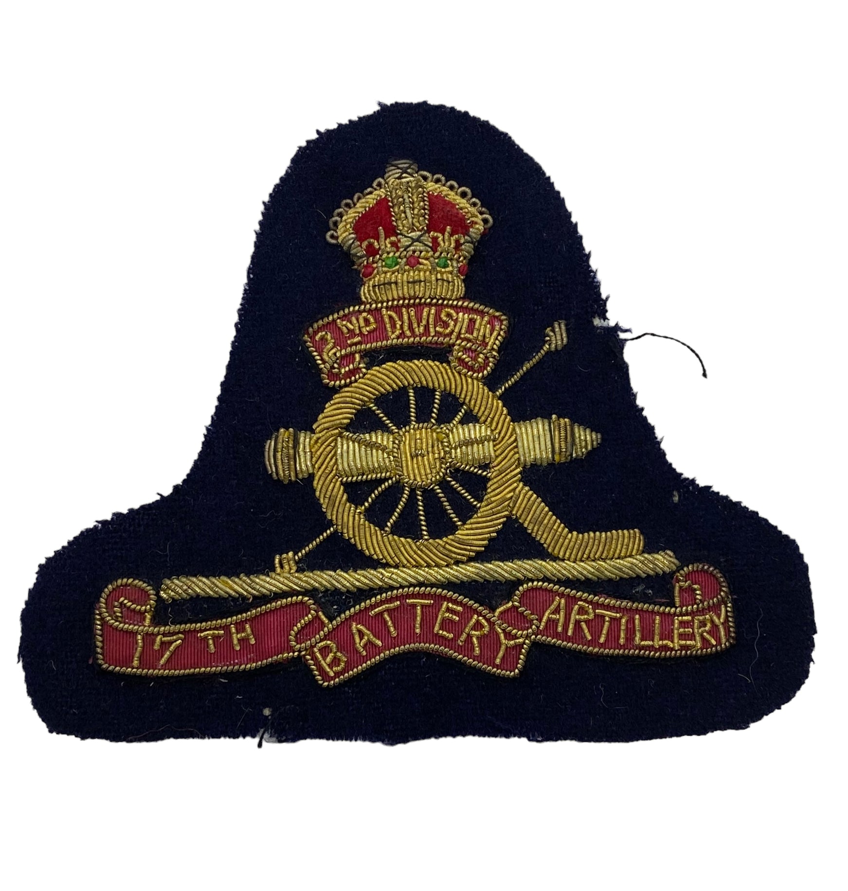 WW2 era, 2nd Division, 17th Battery Artillery Blazer Crest – Marway ...