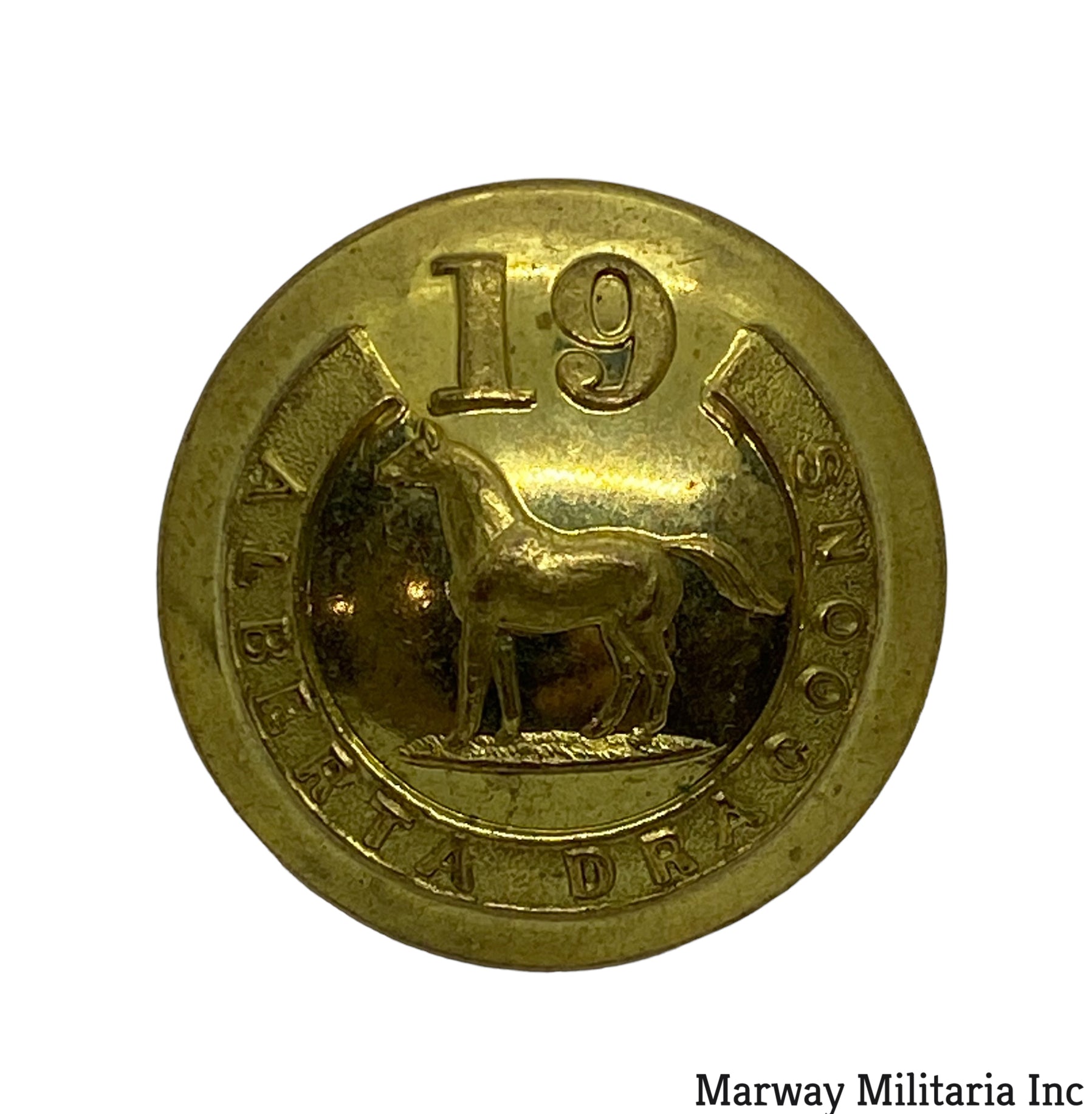Officers 19th Alberta Dragoons Uniform Button – Marway Militaria Inc ...