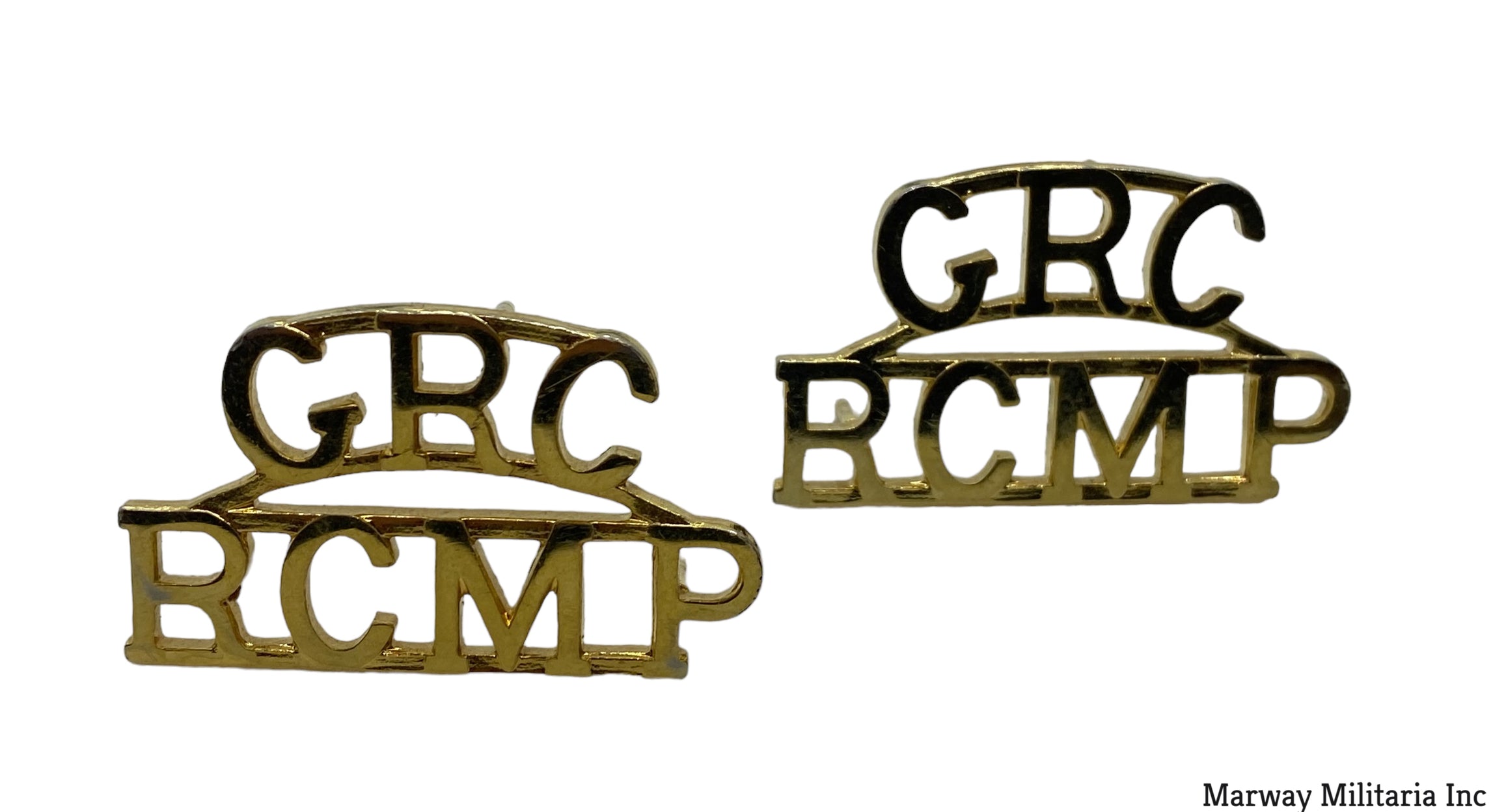 RCMP / GRC Shoulder Title Badge Pair – Marway Militaria Inc & Winnipeg ...