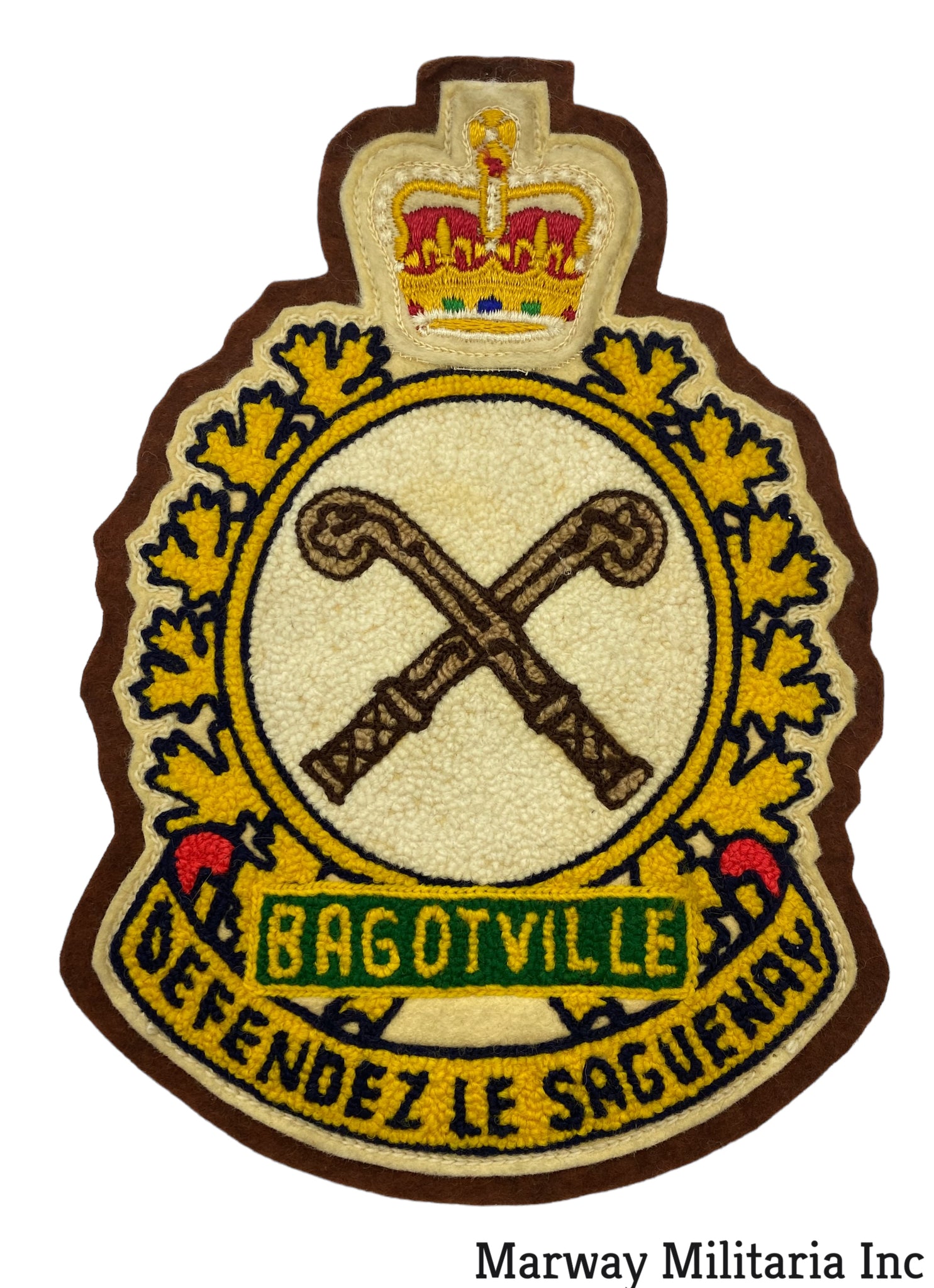 Large CFS Bagotville Jacket Crest – Marway Militaria Inc & Winnipeg ...