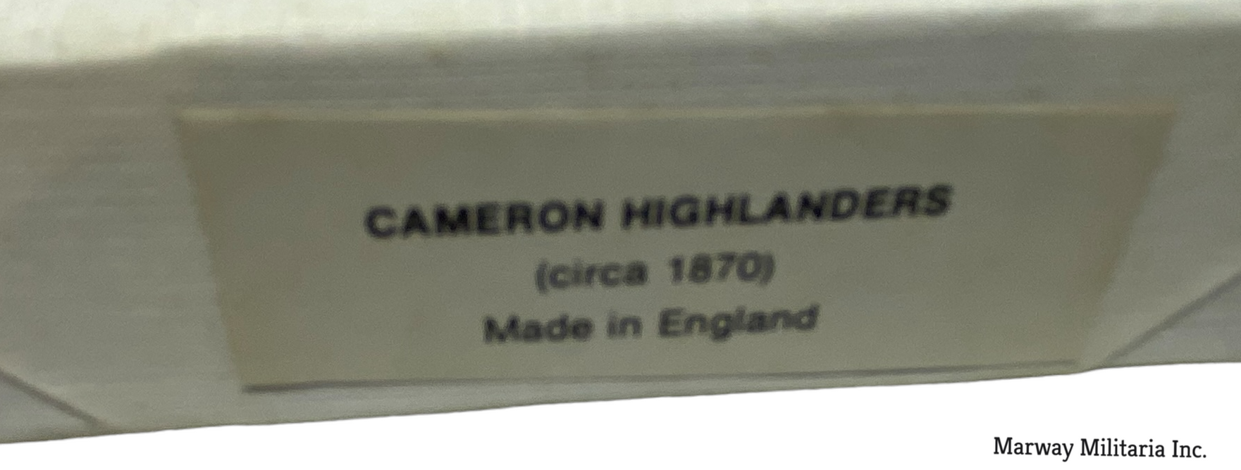 Victorian Toy Soldier Boxed Set - Cameron Highlanders (Circa 1870) Mad ...