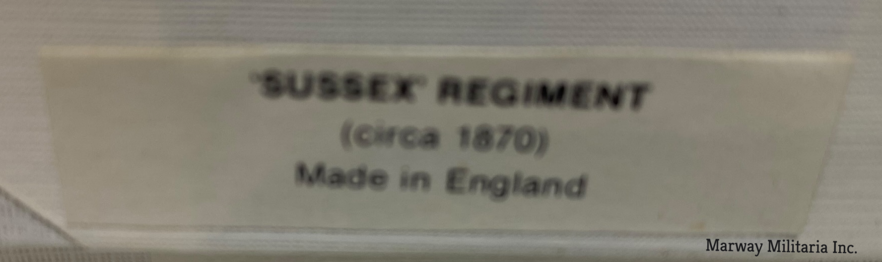 Victorian Toy Soldier Boxed Set - Sussex Regiment (Circa 1870) Made in ...