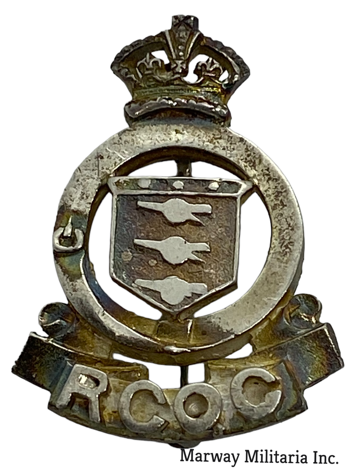 WW2 ERA RCOC ROYAL CANADIAN ORDNANCE CORPS SWEETHEART PIN – Marway ...