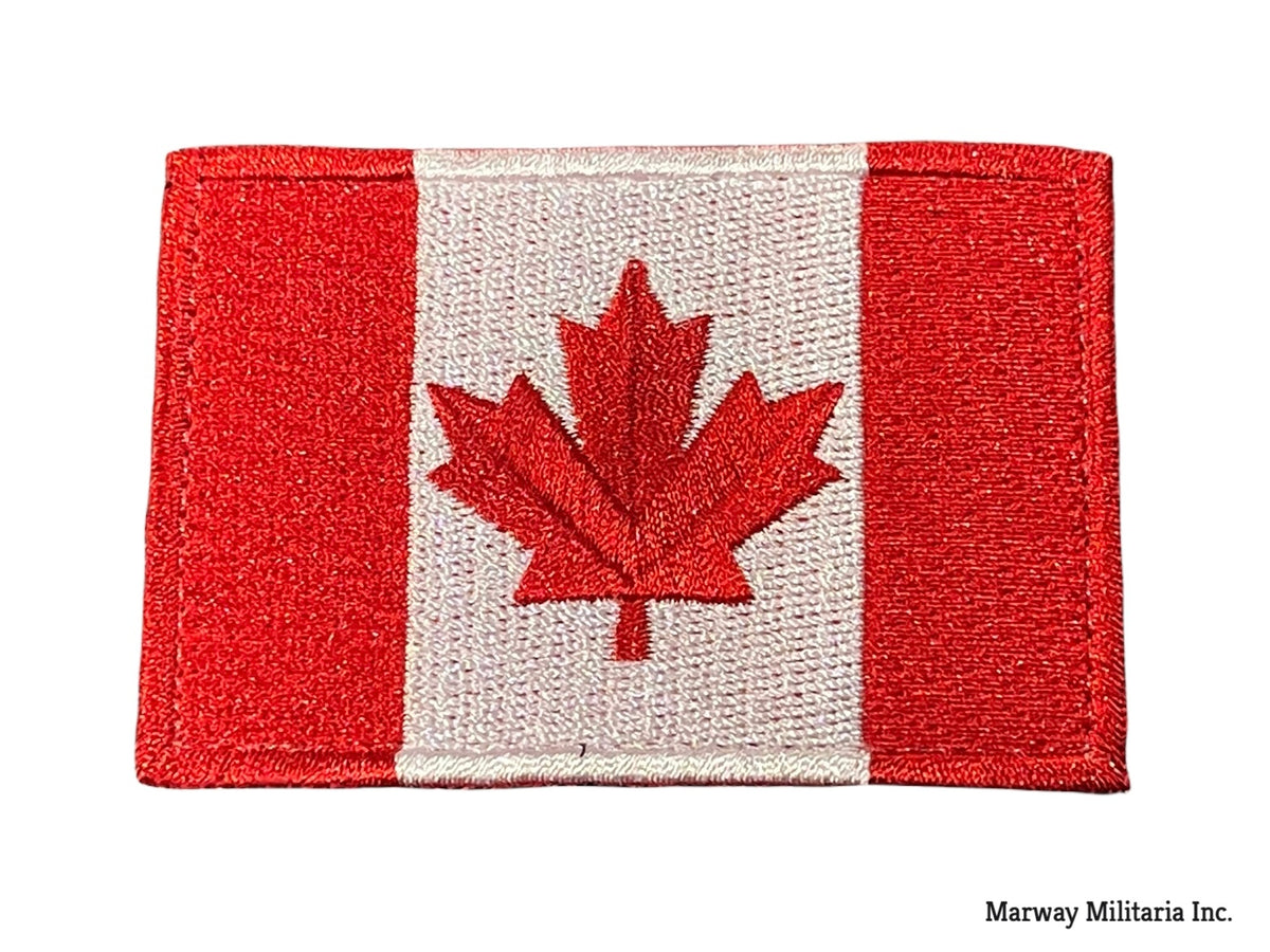 Canada Maple Leaf Flag Patch - Red & White – Marway Militaria Inc ...