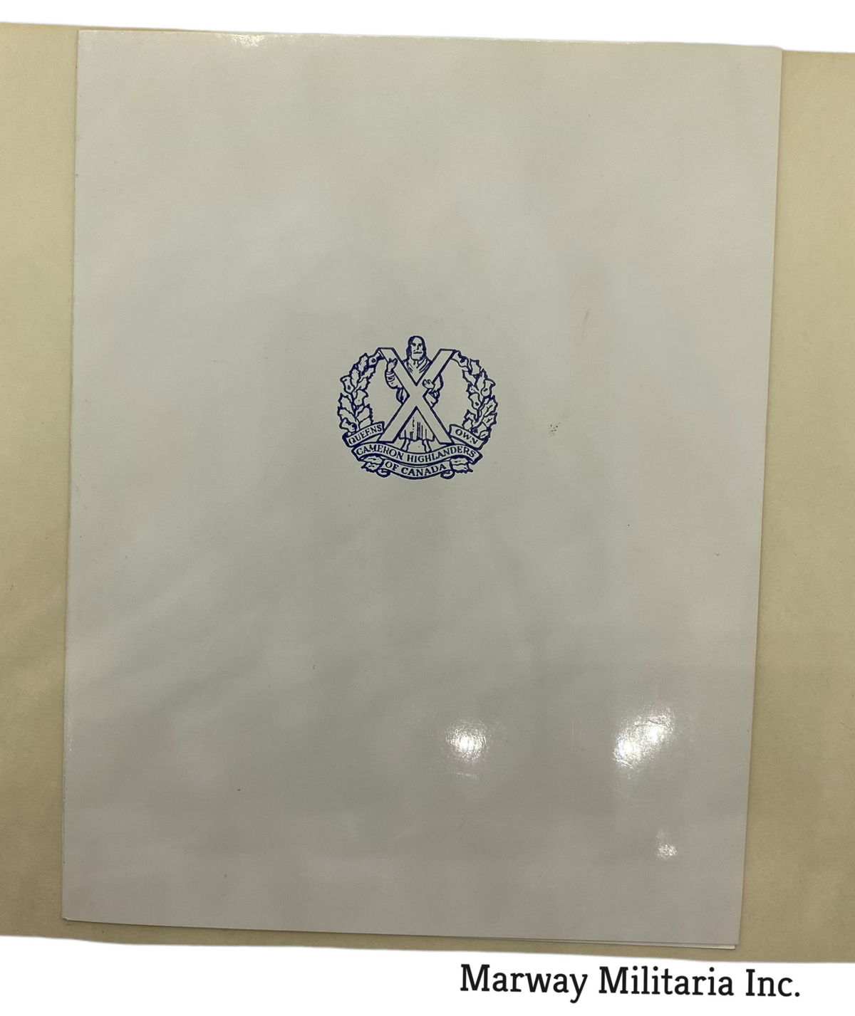 The Queen's Own Cameron Highlanders Of Canada Regiment Christmas Card ...
