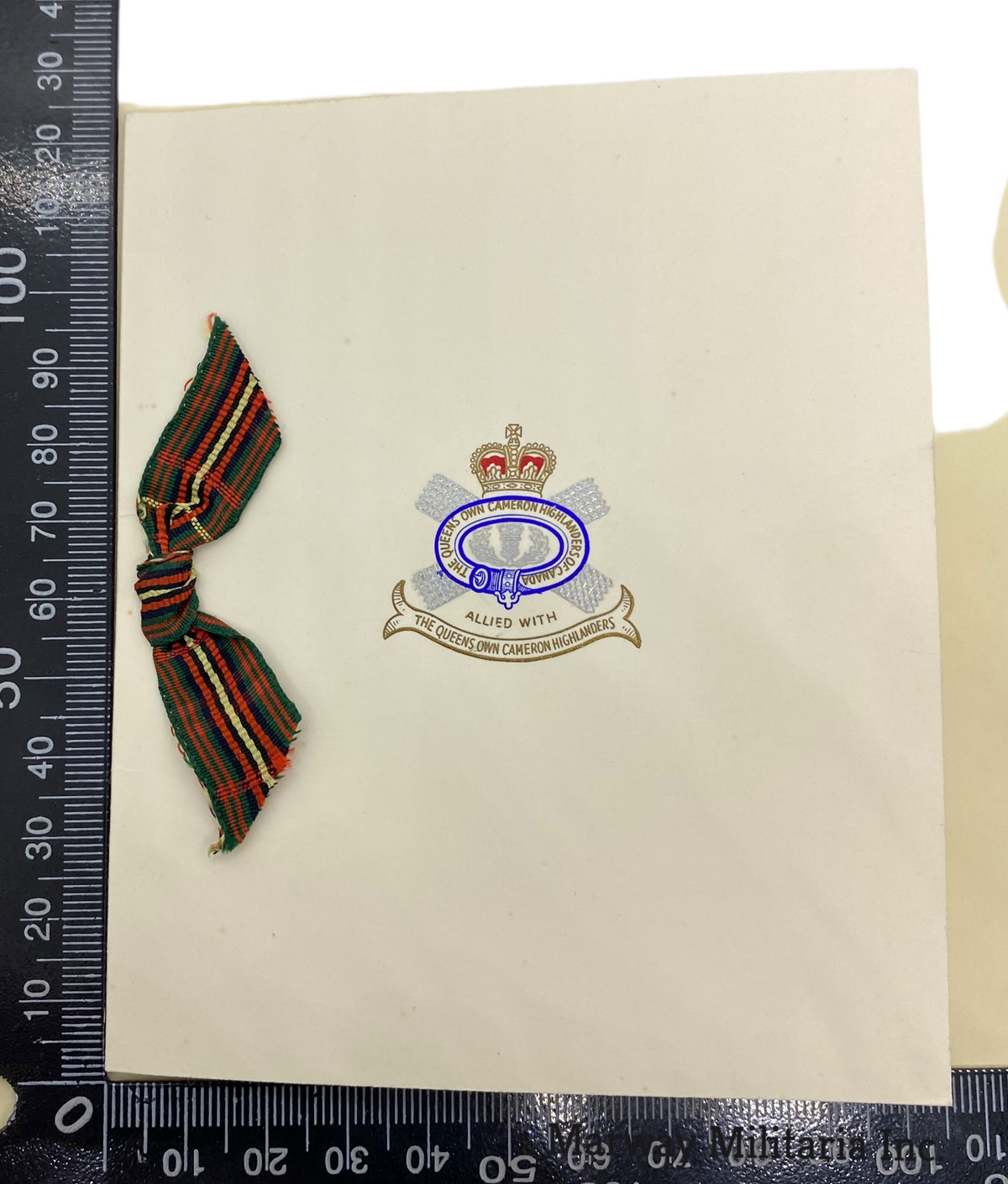 The Queen's Own Cameron Highlanders of Canada Regiment Christmas Card ...