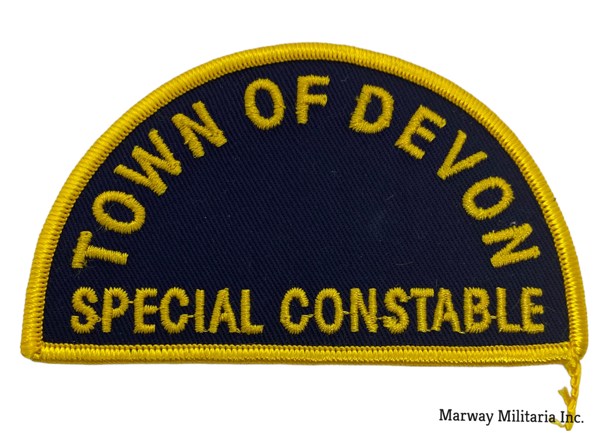 Obsolete Town of Devon Special Constable Shoulder Patch – Marway ...