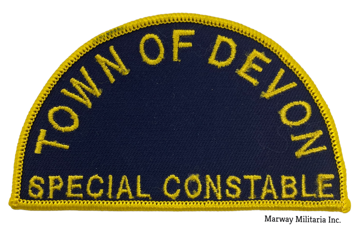 Obsolete Town of Devon Special Constable Shoulder Patch – Marway ...