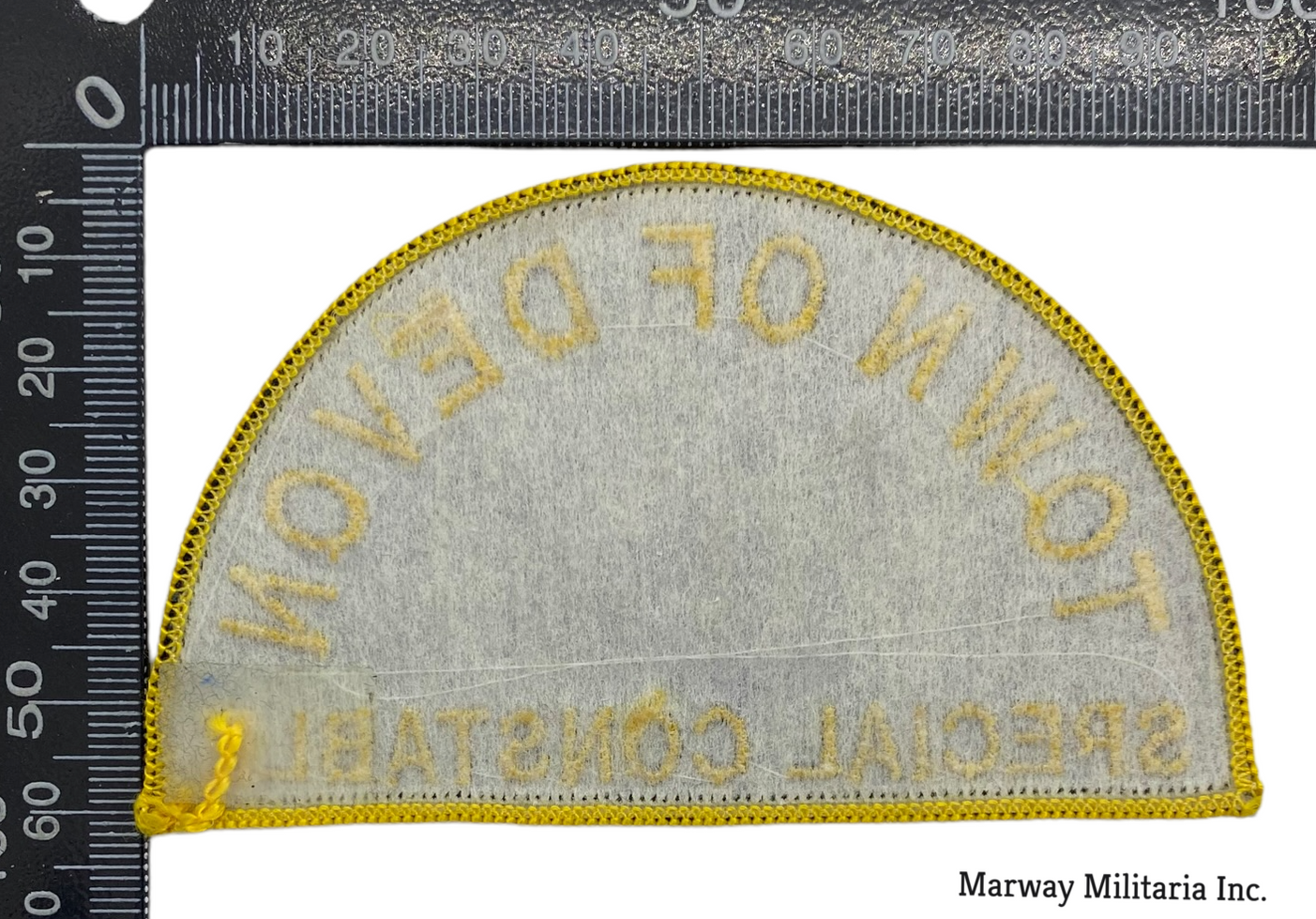 Obsolete Town of Devon Special Constable Shoulder Patch – Marway ...