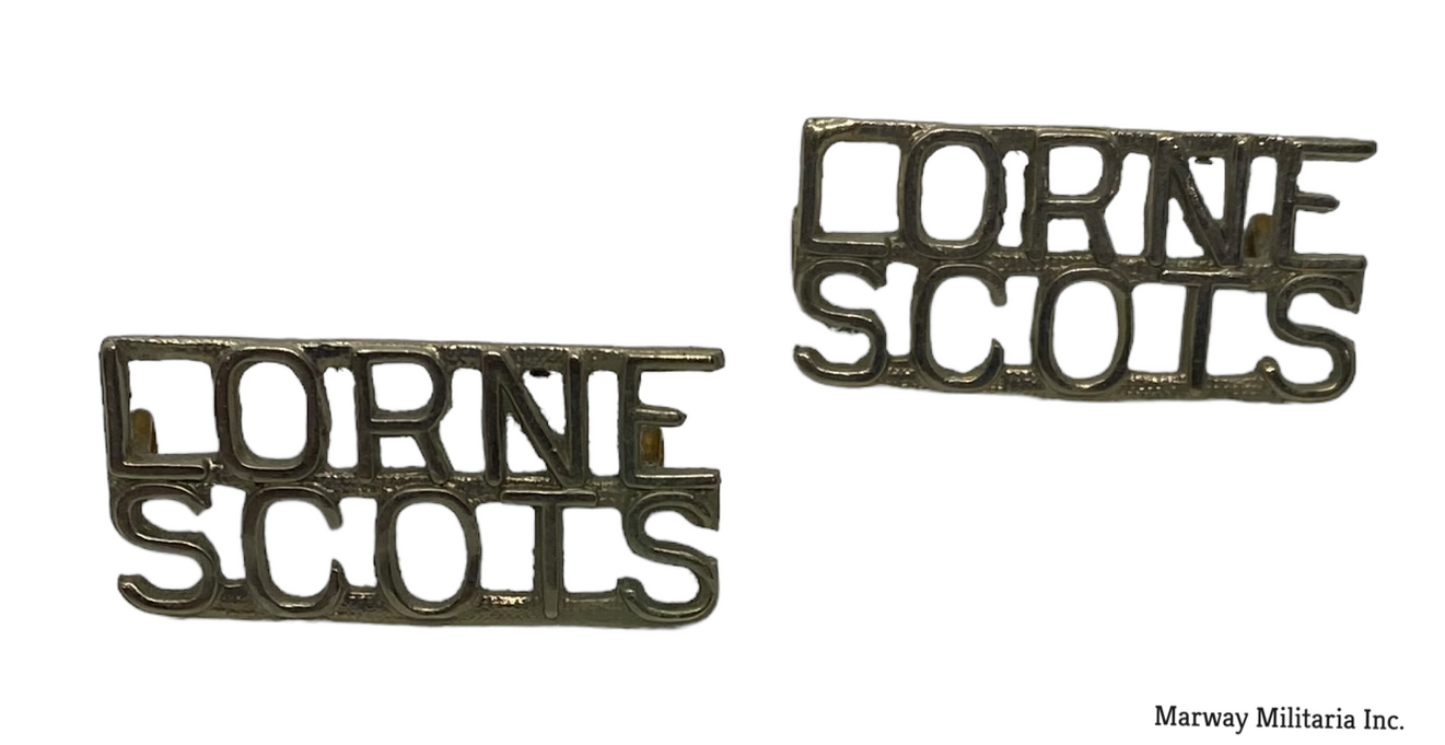 WW2 era Lorne Scots Cap & Shoulder Title Badge Set – Marway Militaria ...